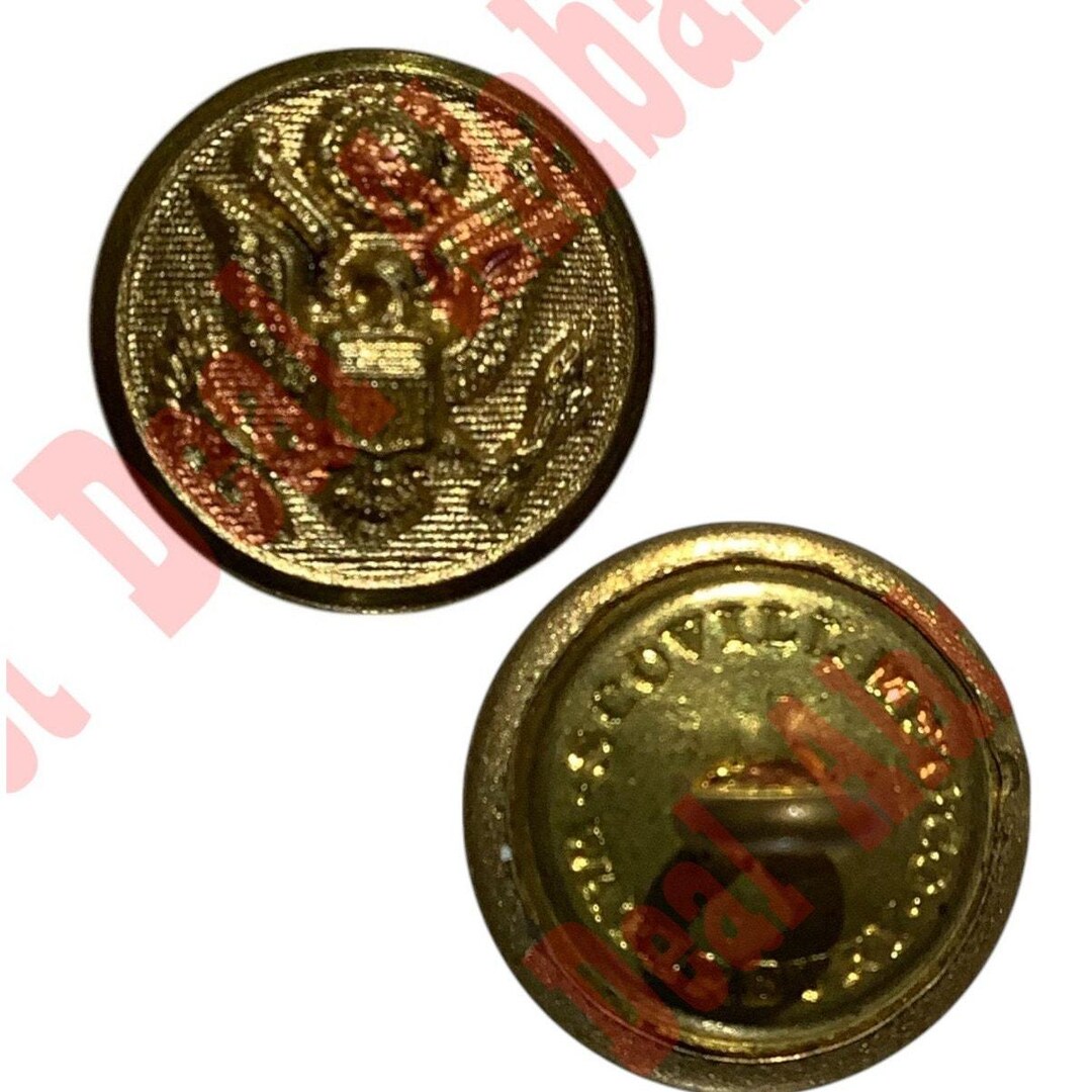 2-PK (early/mid Century), Scovill Mfg Co. Waterbury Brass Buttons W ...