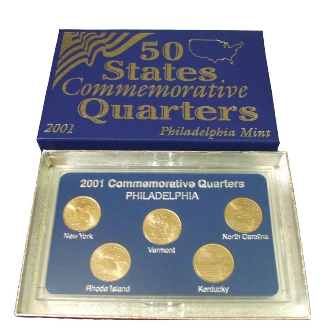 50 States Commemorative Quarters Philadelphia Mint 2001 - Etsy