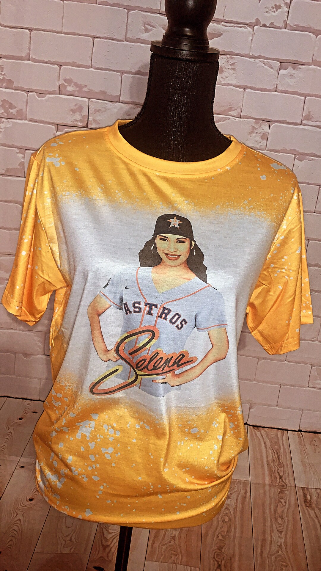 Selena Astros T-shirt Bleached - Etsy