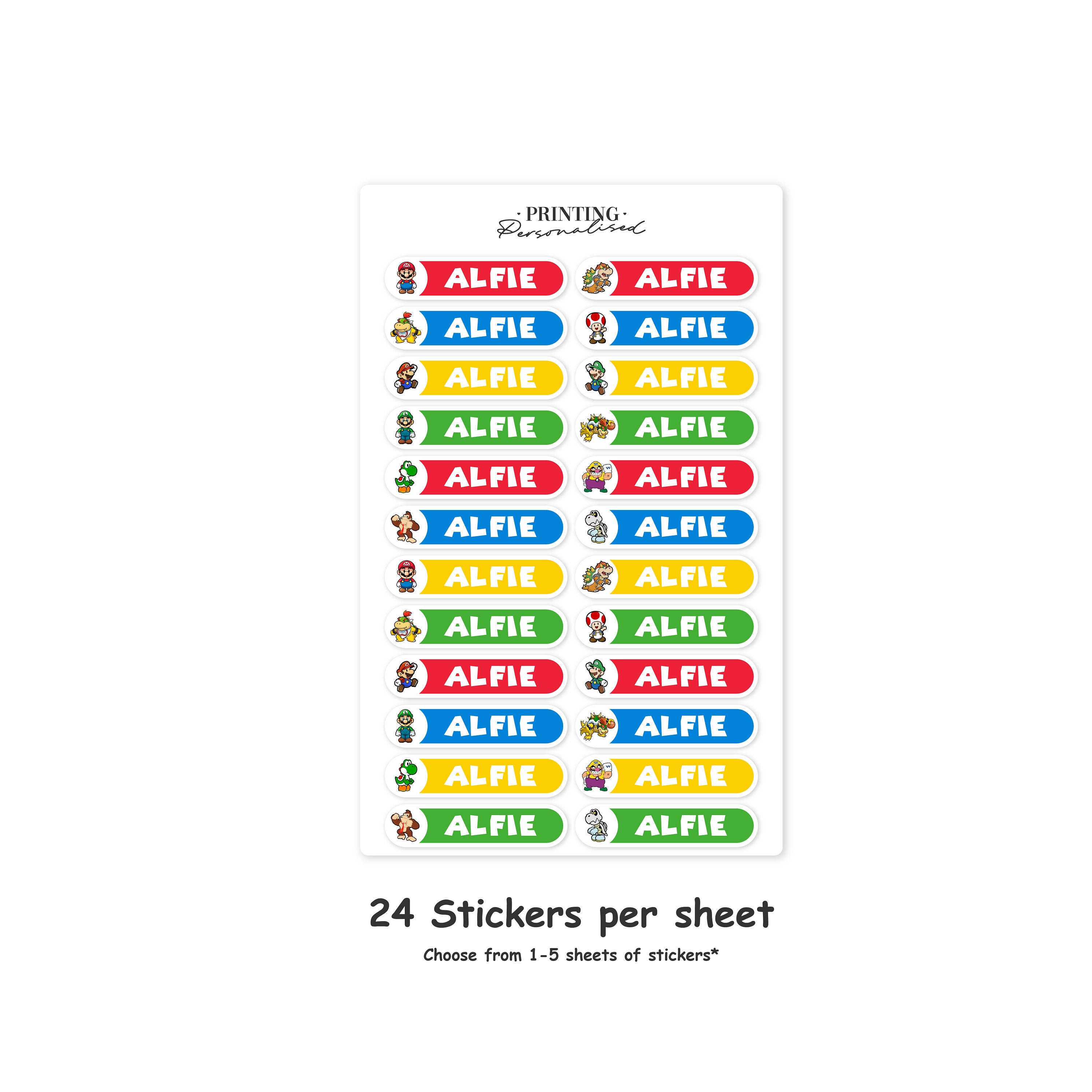 Name Label School Label Waterproof Label Daycare Stickers Kids Sticker ...