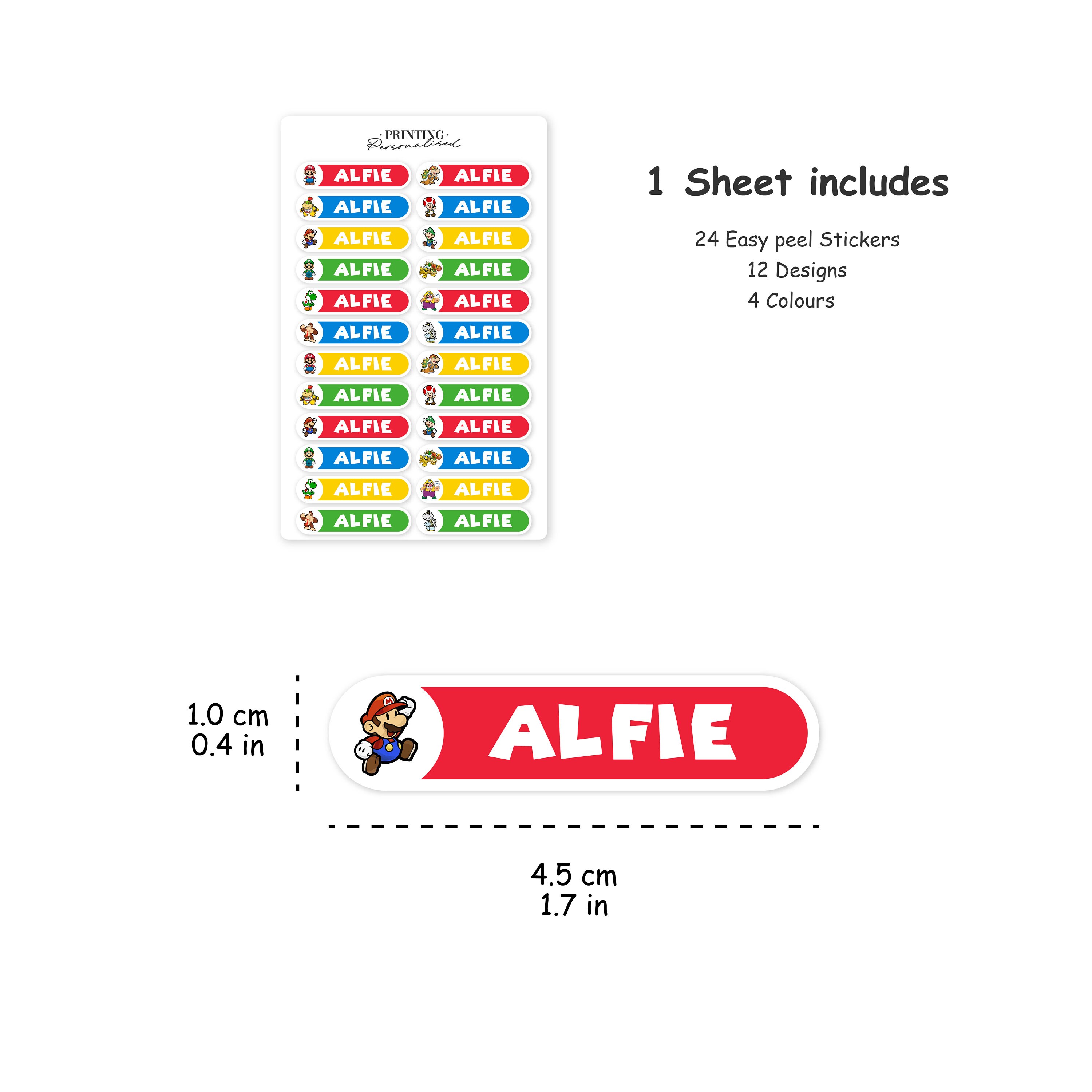 Name Label School Label Waterproof Label Daycare Stickers Kids Sticker ...