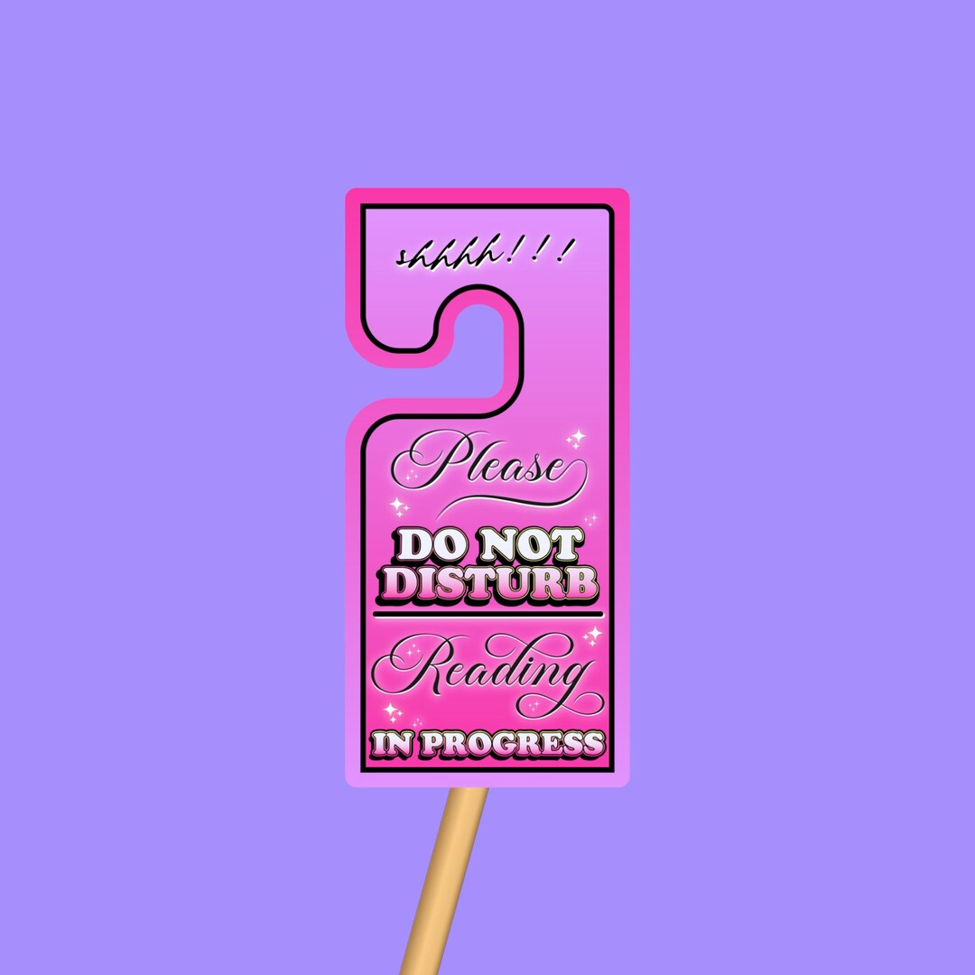 Do Not Disturb Book Sticker Reading Club Book Lover Die Cut Sticker ...