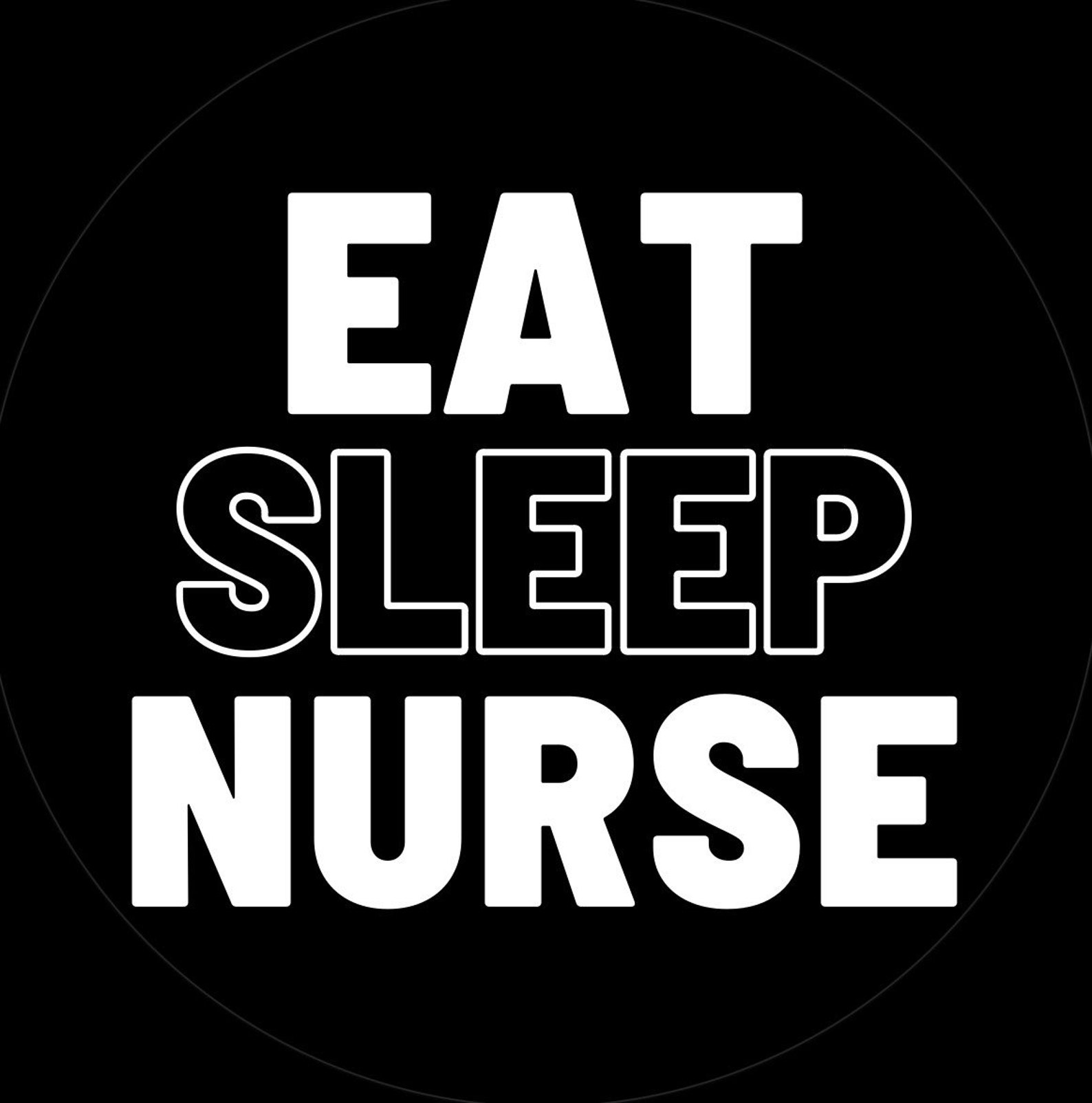 Eat Sleep Nurse Sticker, Nurse Stickers, Nursing Student - Etsy