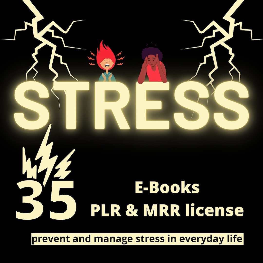35 Stress PLR Ebooks | Plr Bundle Resell Rights | E Book Commercial Use ...