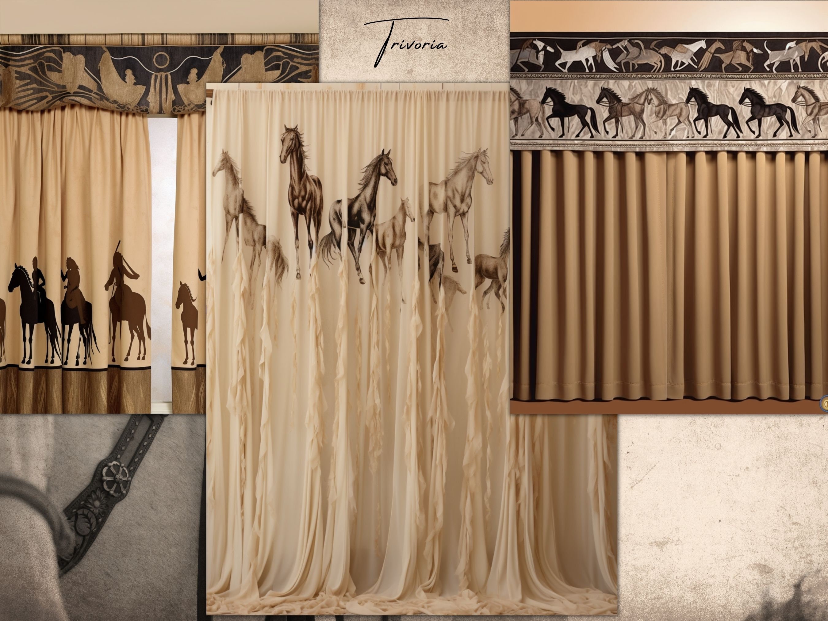 Wild West Backdrop: Horse Saddle, Rodeo Scenes, Photoshop Overlays ...