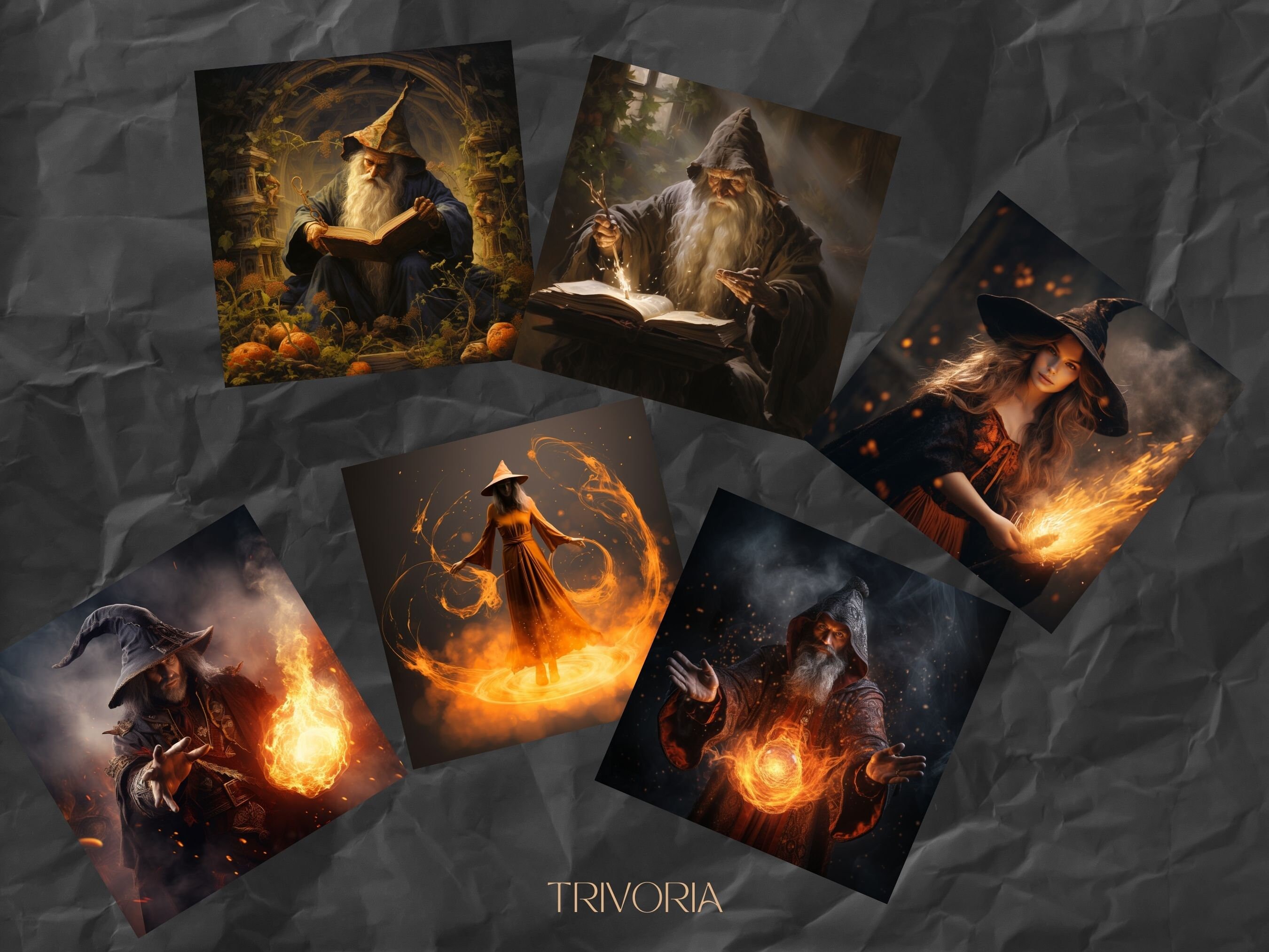 Dark Wizard Digital Bundle: Gothic Fairy Watercolor PNG, Enchanted ...