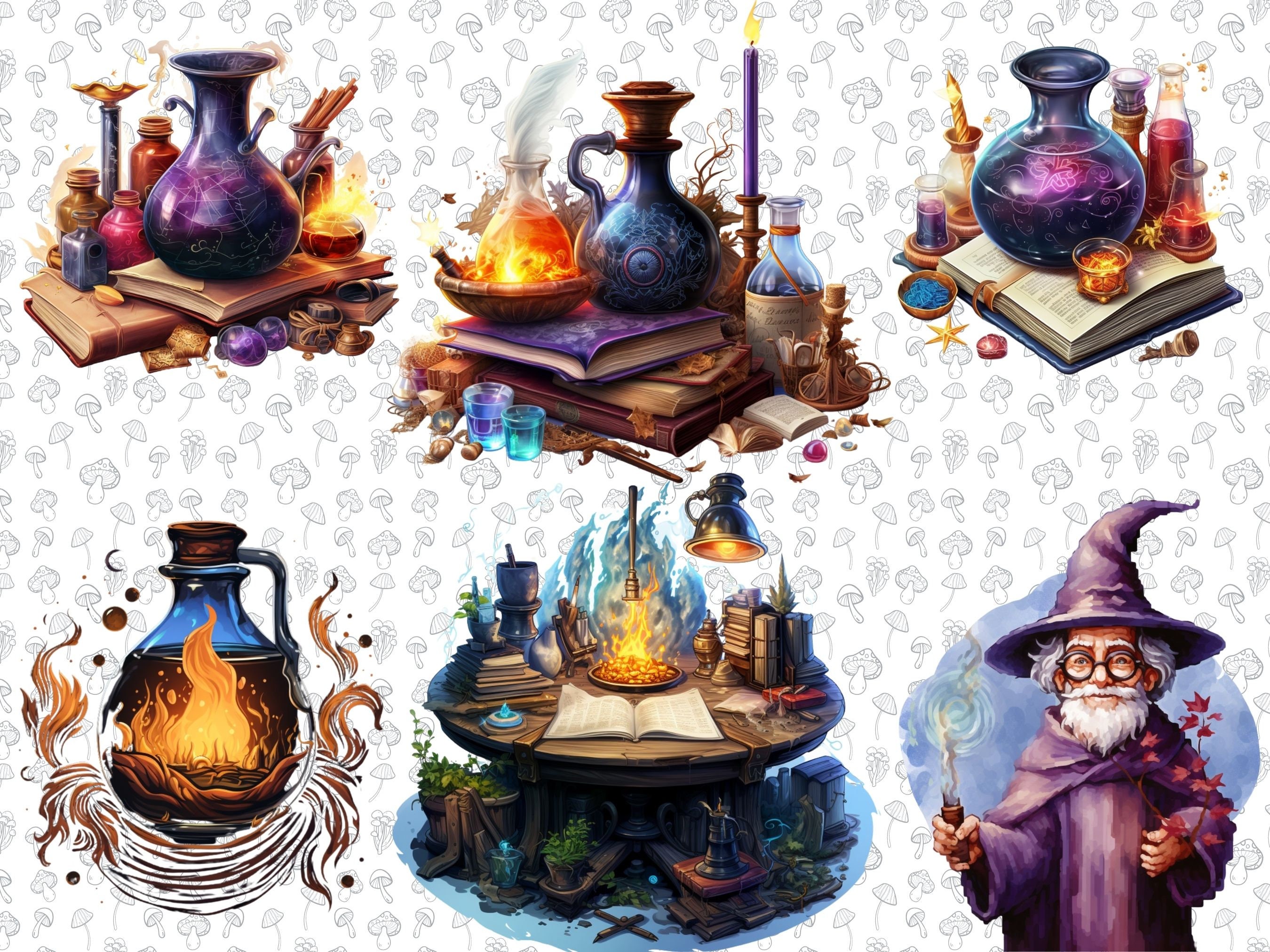 Wizard School PNG Clipart Collection: Witch Wizard PNG, Wands Potions ...