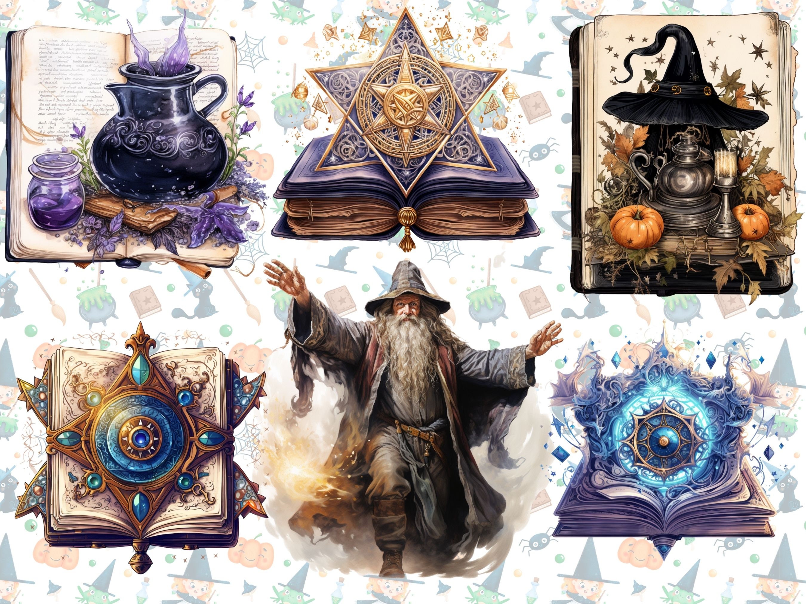 Magic School Wizard Witch PNG: Wizarding Wands, Potions, Fantasy ...