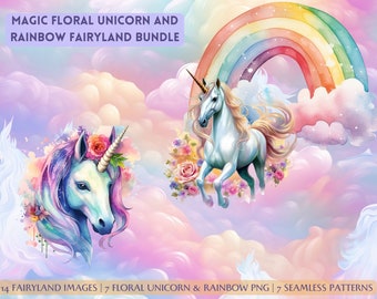 Flower Fairy Clipart Watercolor Clipart Bundle Floral Dreamy - Etsy