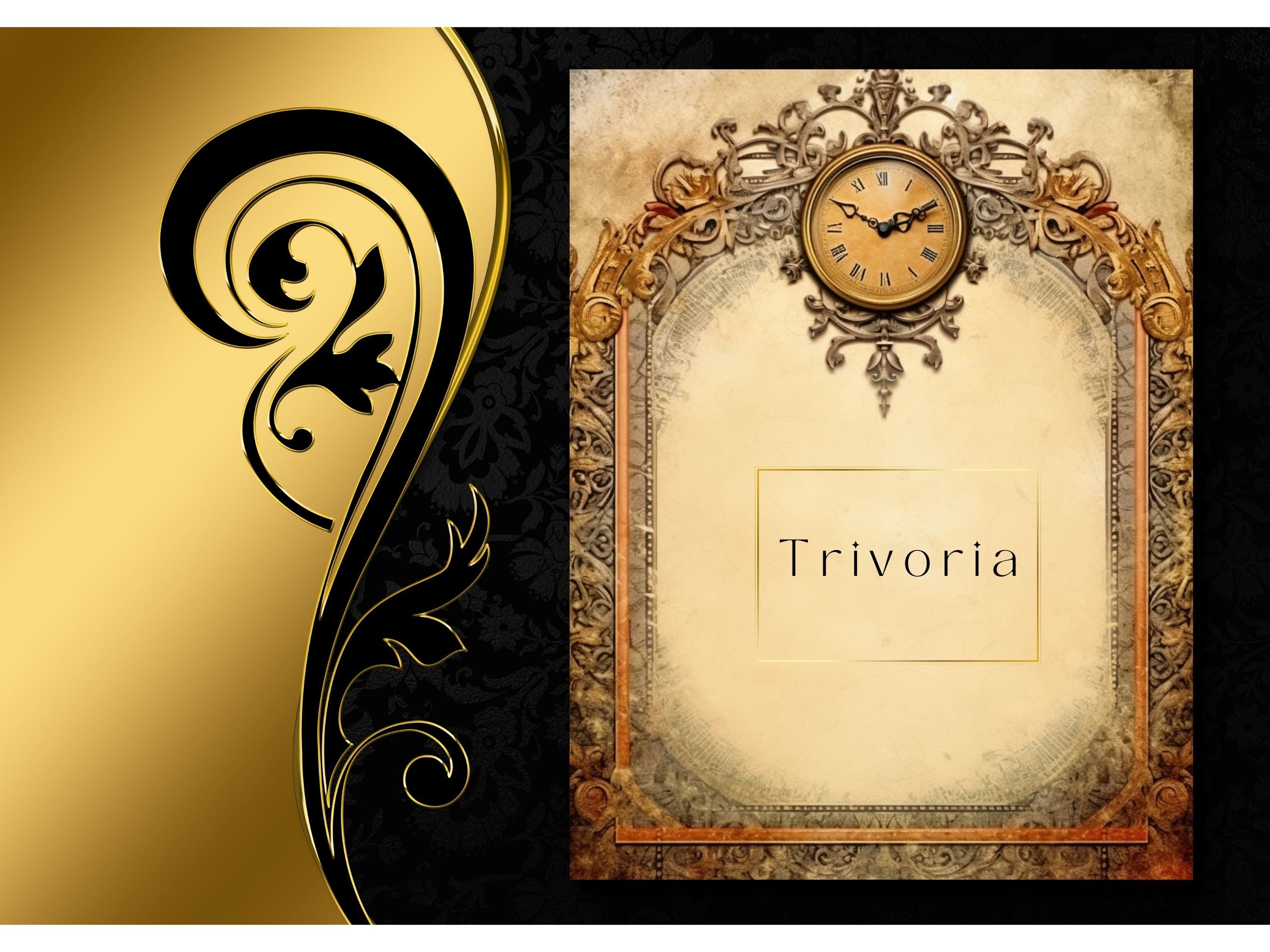 Medieval Mirage Antique Papers, Renaissance Style Art Nouveau ...