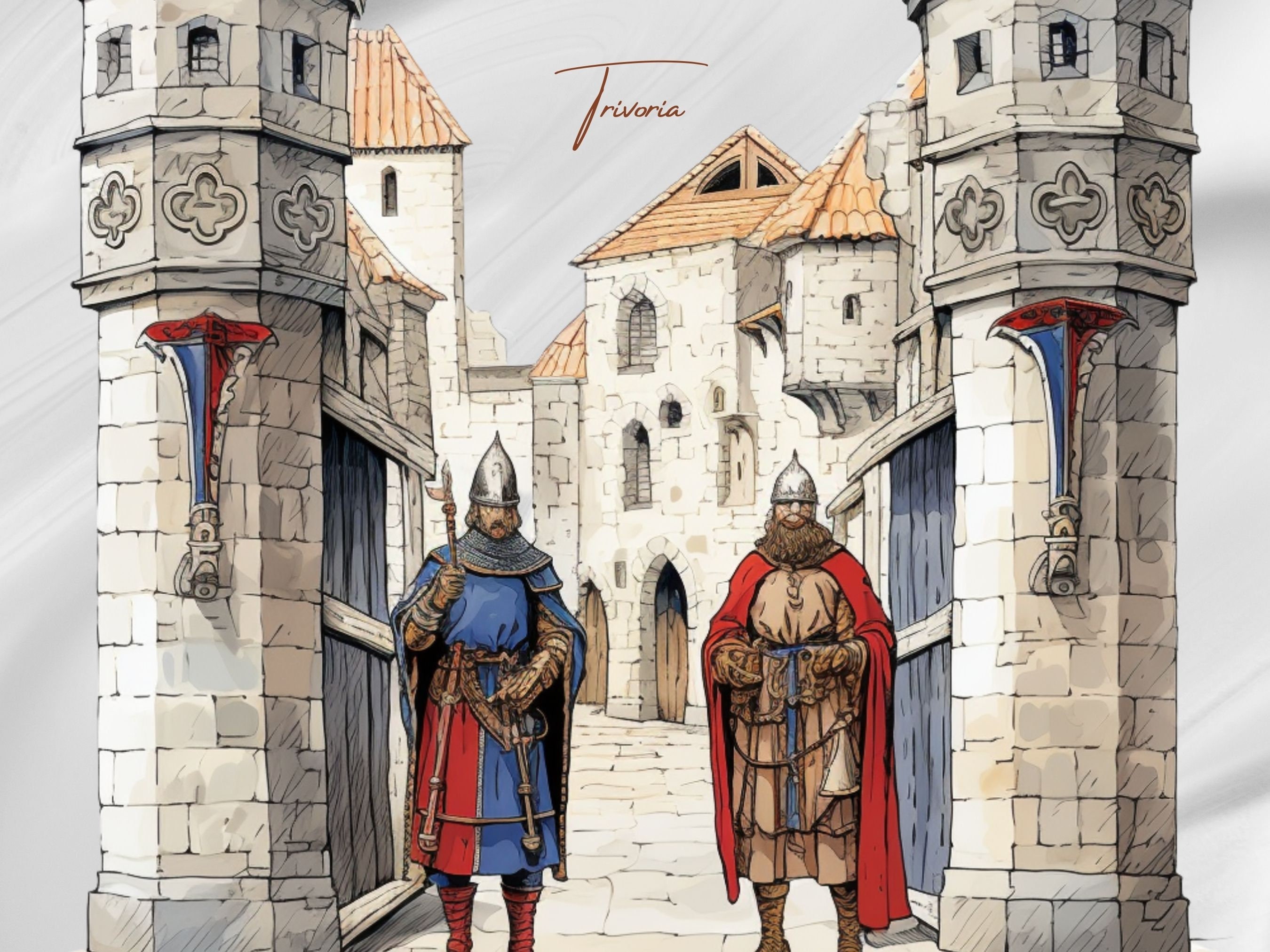 Medieval Fantasy Clipart Bundle: Knights Armor Weapons - Etsy