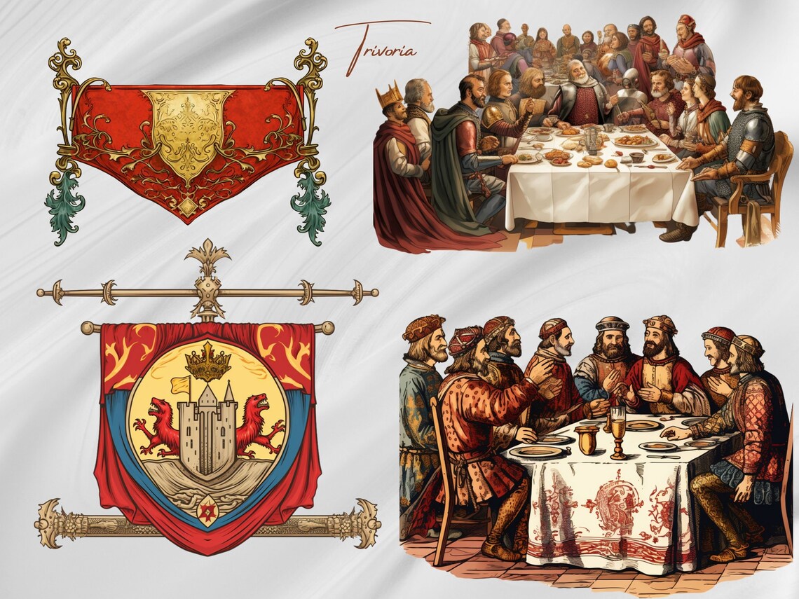 Medieval Kingdom PNG Knight Graphics Castle Towersarmor - Etsy