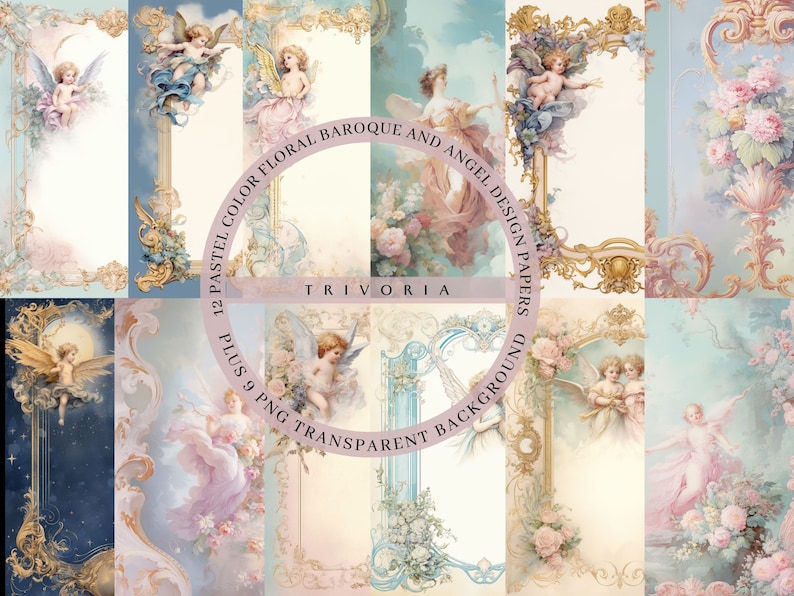 Victorian and Baroque Angels: Medieval Clipart, Church & Fairy ...