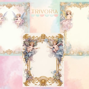 Victorian and Baroque Angels: Medieval Clipart, Church & Fairy ...