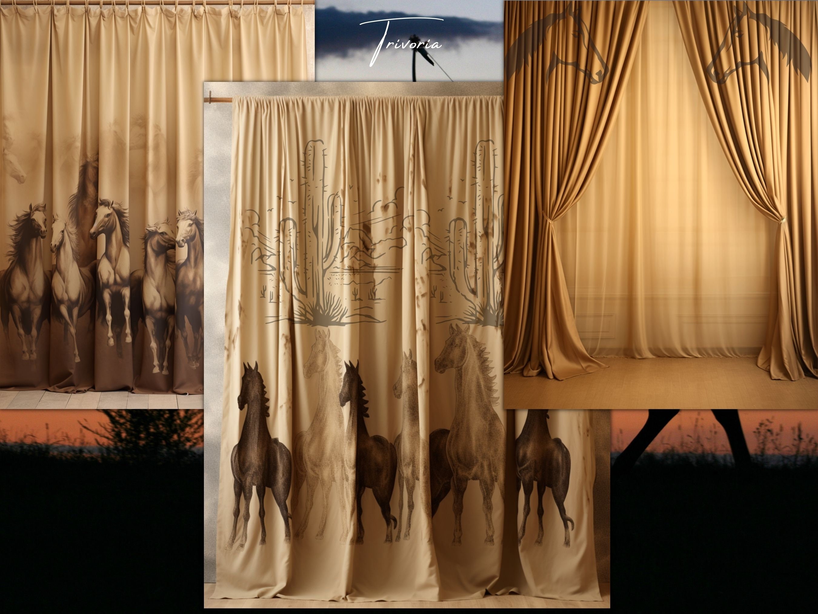 Wild West Backdrop: Horse Saddle, Rodeo Scenes, Photoshop Overlays ...