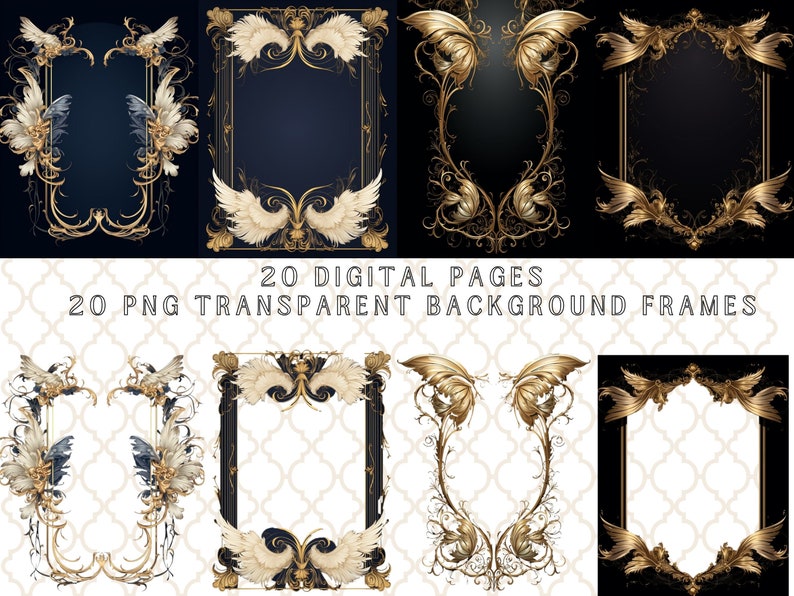 Vintage Frame Clipart PNG Ornate Gold Frames Home Decor Spartan, Avian ...