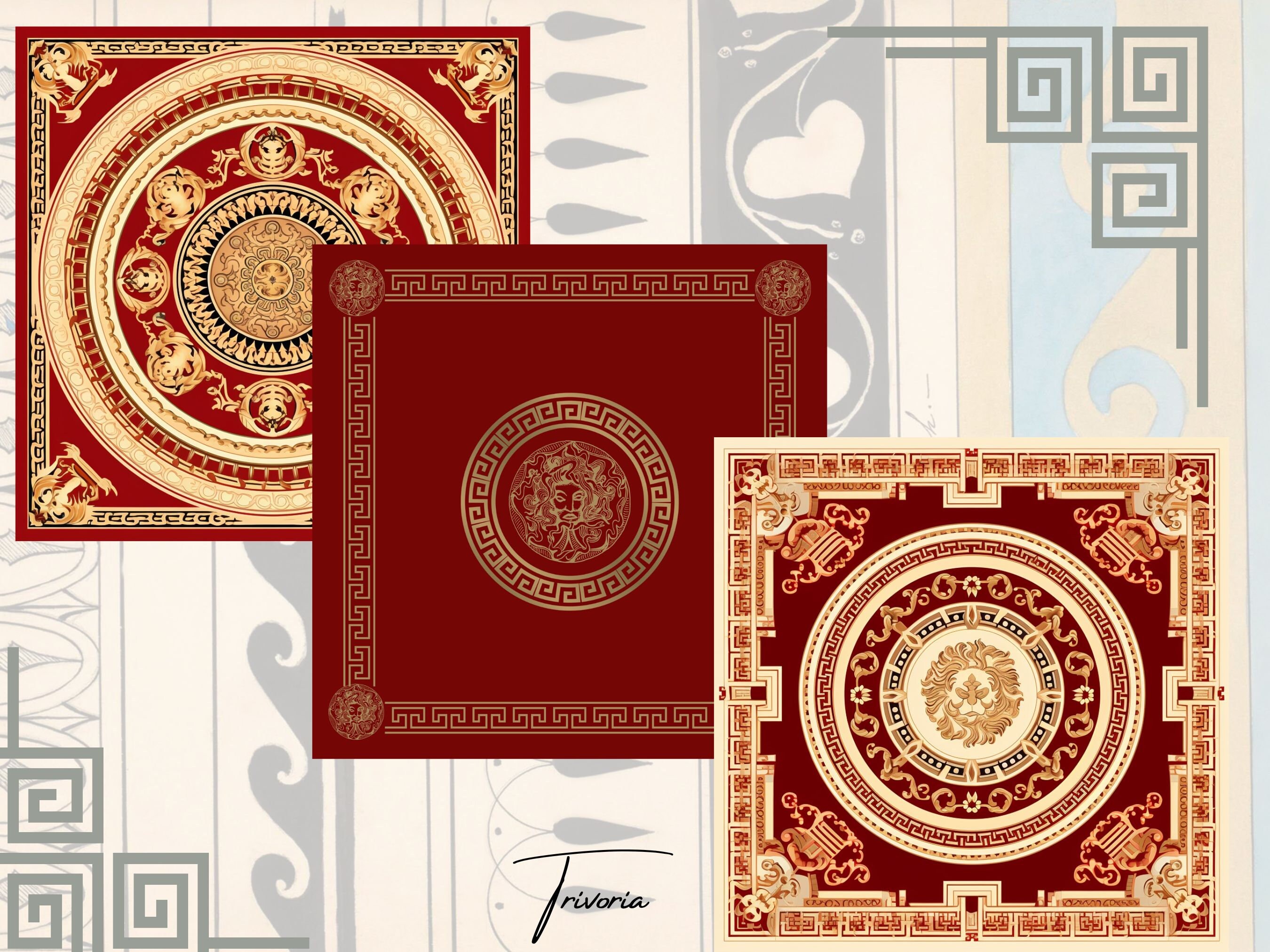 Meander Border Greek Wave Pattern: Greek Key Frame - Etsy