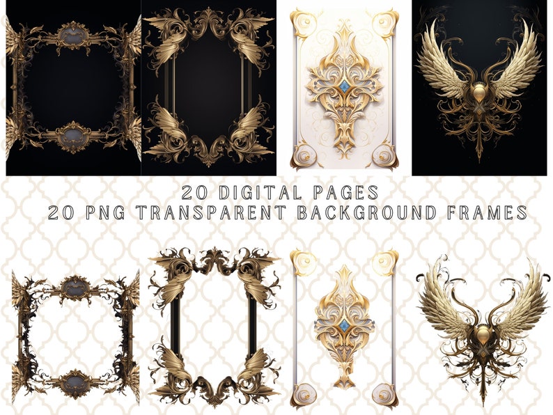 Vintage Frame Clipart PNG Ornate Gold Frames Home Decor Spartan, Avian ...
