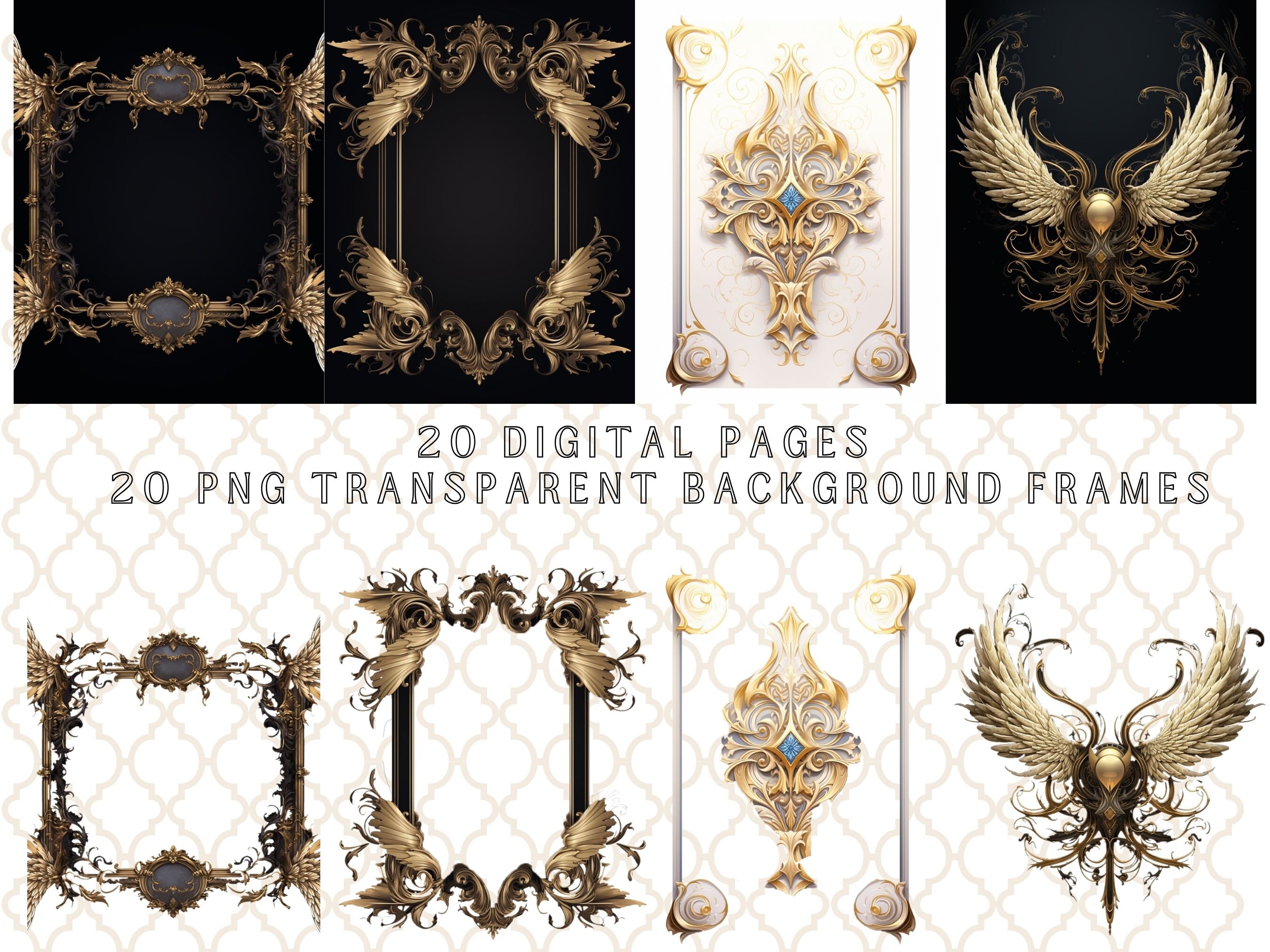 Vintage Frame Clipart PNG Ornate Gold Frames Home Decor Spartan, Avian ...