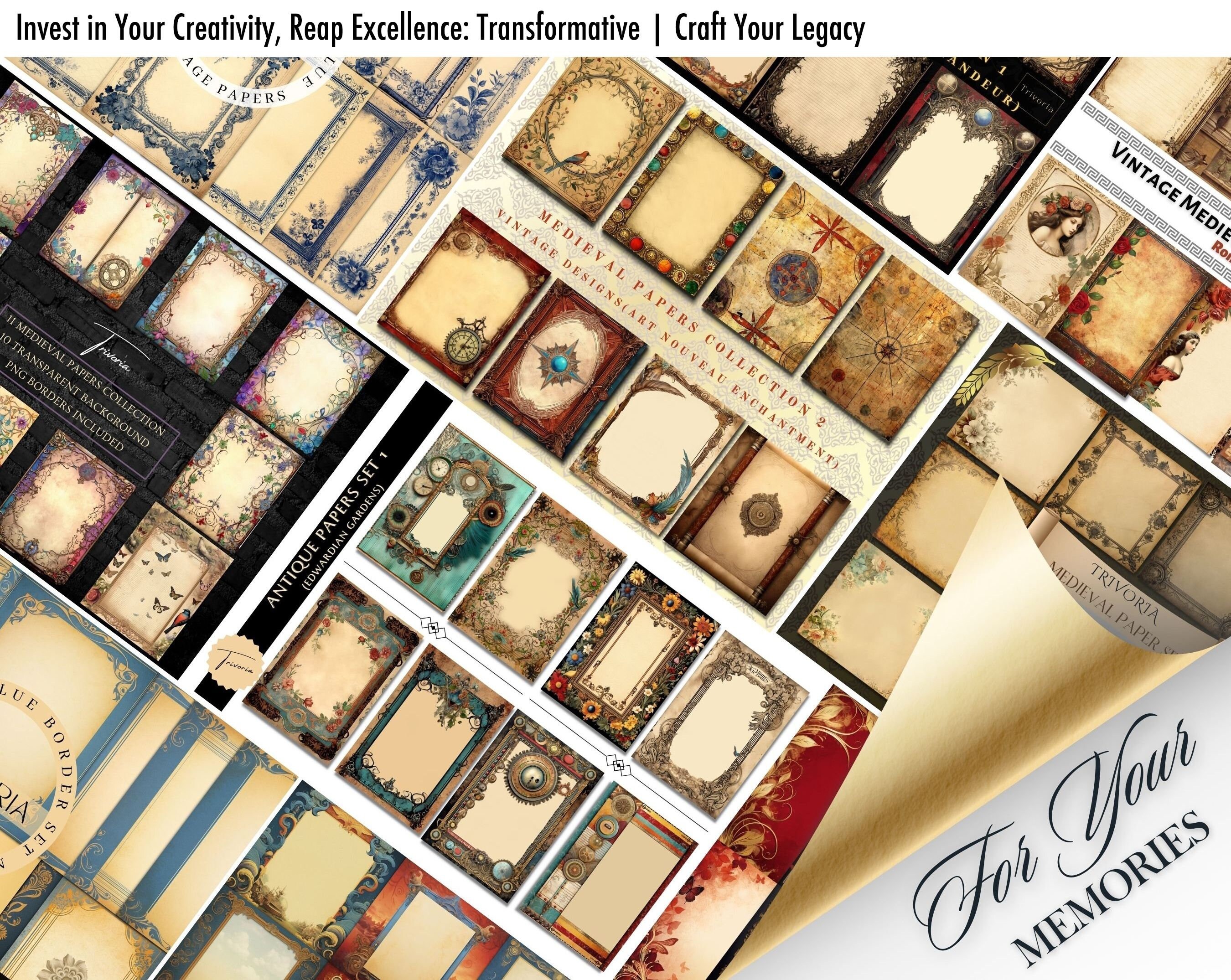 Whole Shop Mega Bundle: Digital Journal Kit, Printable Pages Scrapbook ...