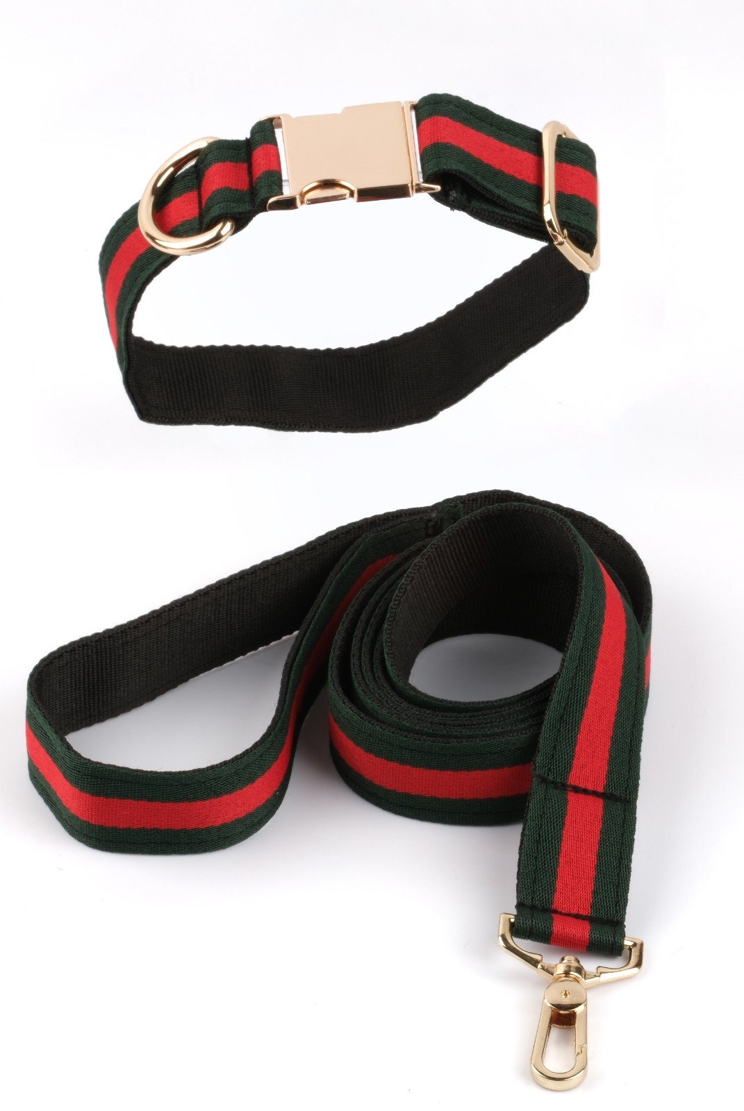 Green and Red Dog Collar,inspired Collar and Leash Set. Designer Dog ...