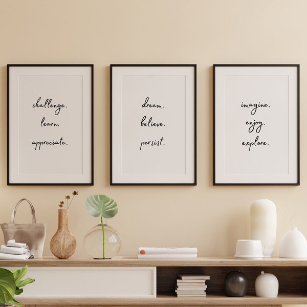 Quote Print Set - Etsy