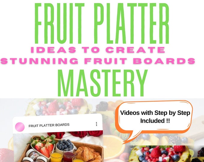 Recipe Fruit Platter Cookbook Ebook Digital Perfect Fruit Boards Inspo ...