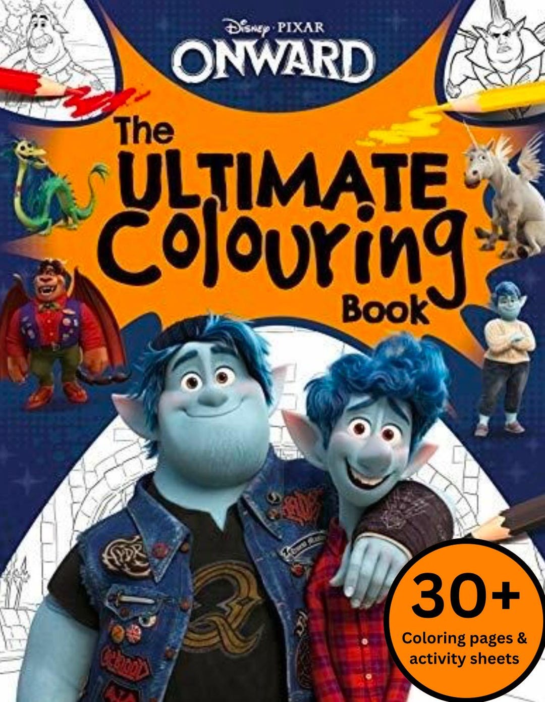 Onward Movie Coloring Pages | 30+ Printable Sheets + Bonus Activity ...