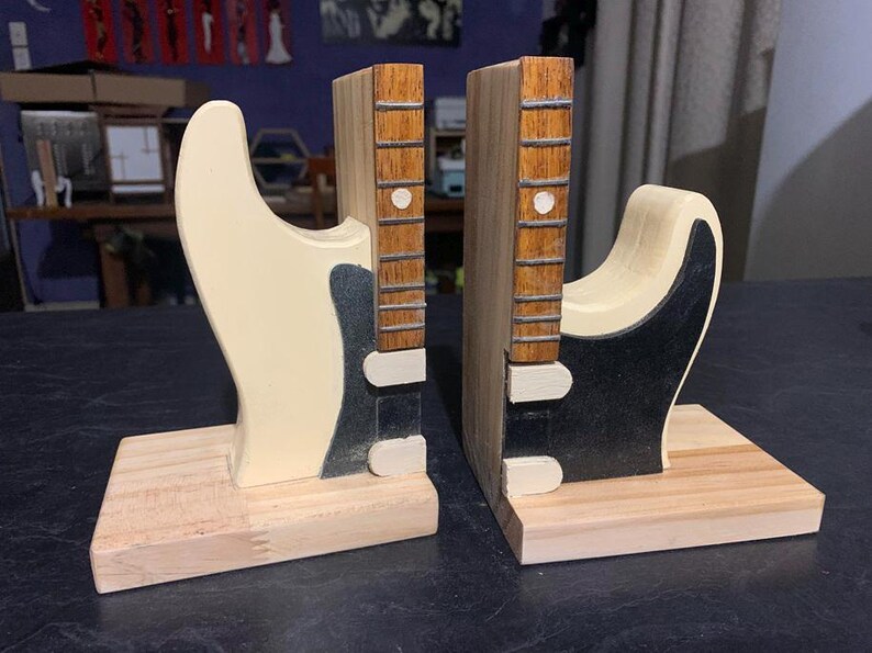Electric Guitar Bookends - Etsy Australia