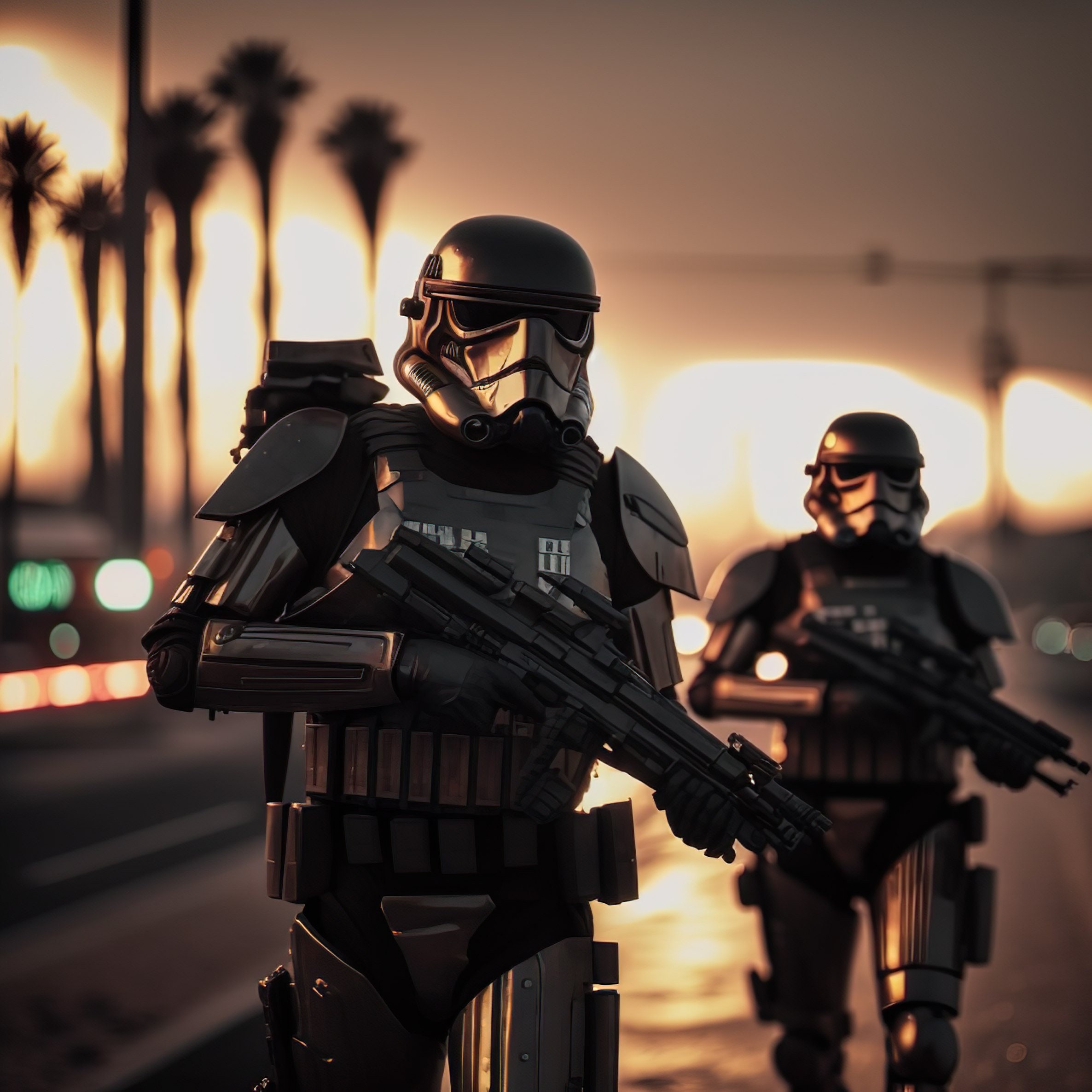 Beautiful Death Trooper Sunset Printable Poster, Starwars - Etsy