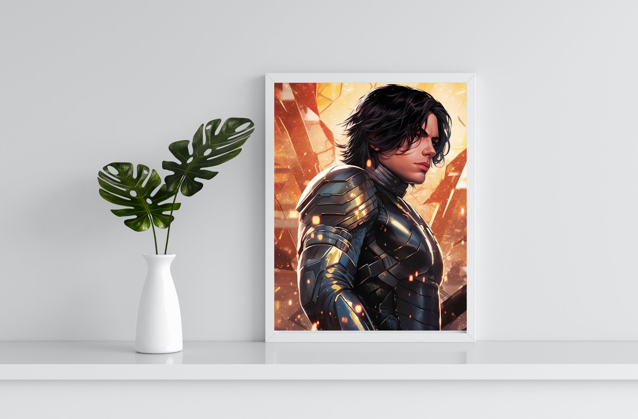 Beautiful Bucky Barnes the Winter Soldier Printable Poster Marvel - Etsy