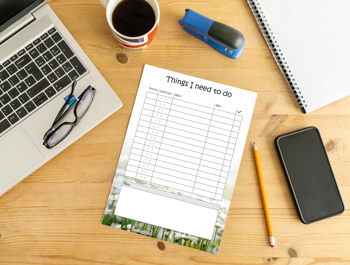 Printable To-do-list Things to Do Stay Organised With This Printable ...