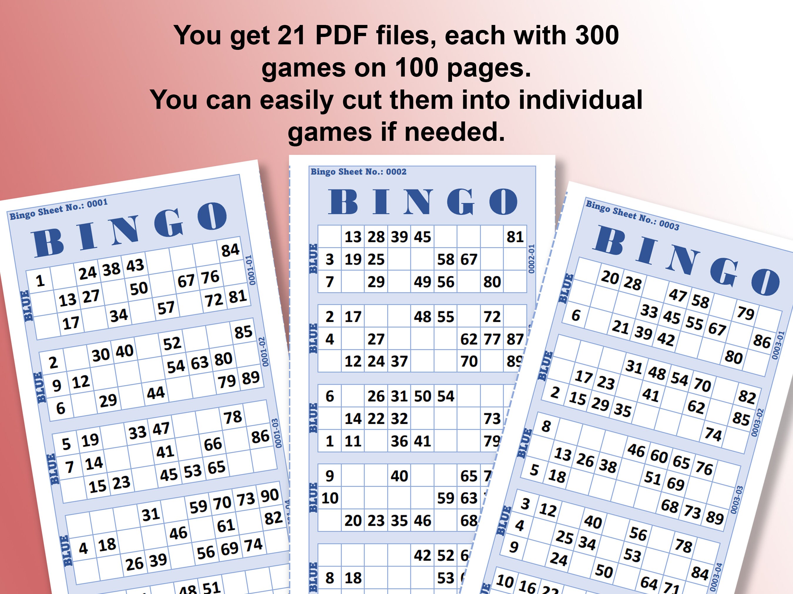 Printable Bingo Cards: 6300 Unique Sheets With Call Board (digital ...
