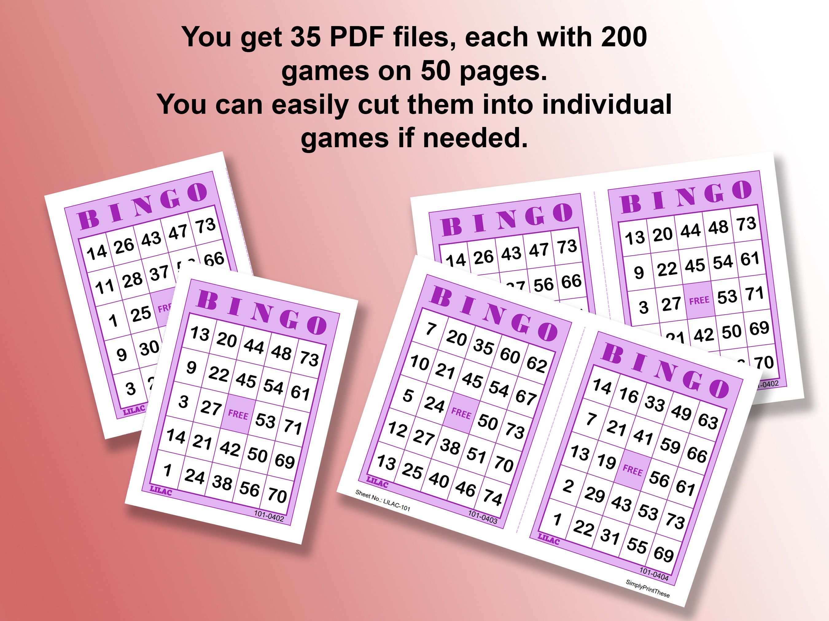 7000 Unique US Style Bingo Cards With Call Board (instant Download) - Etsy