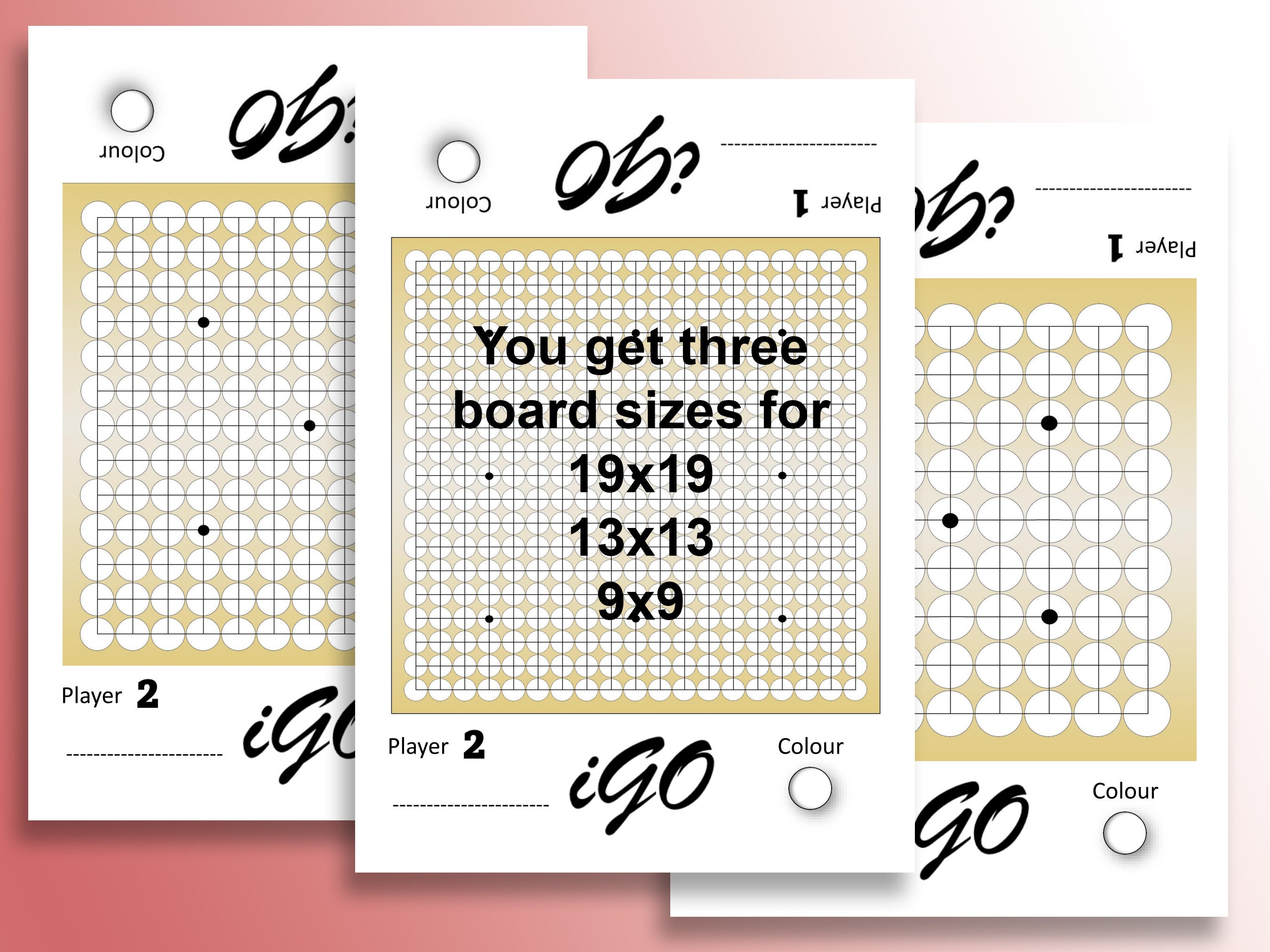 Printable Igo Sheets, based on the Popular Game of GO. Play GO ...