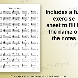 PDF Printable Music Pitch/notes Sheets for Music Tutors and for Music ...