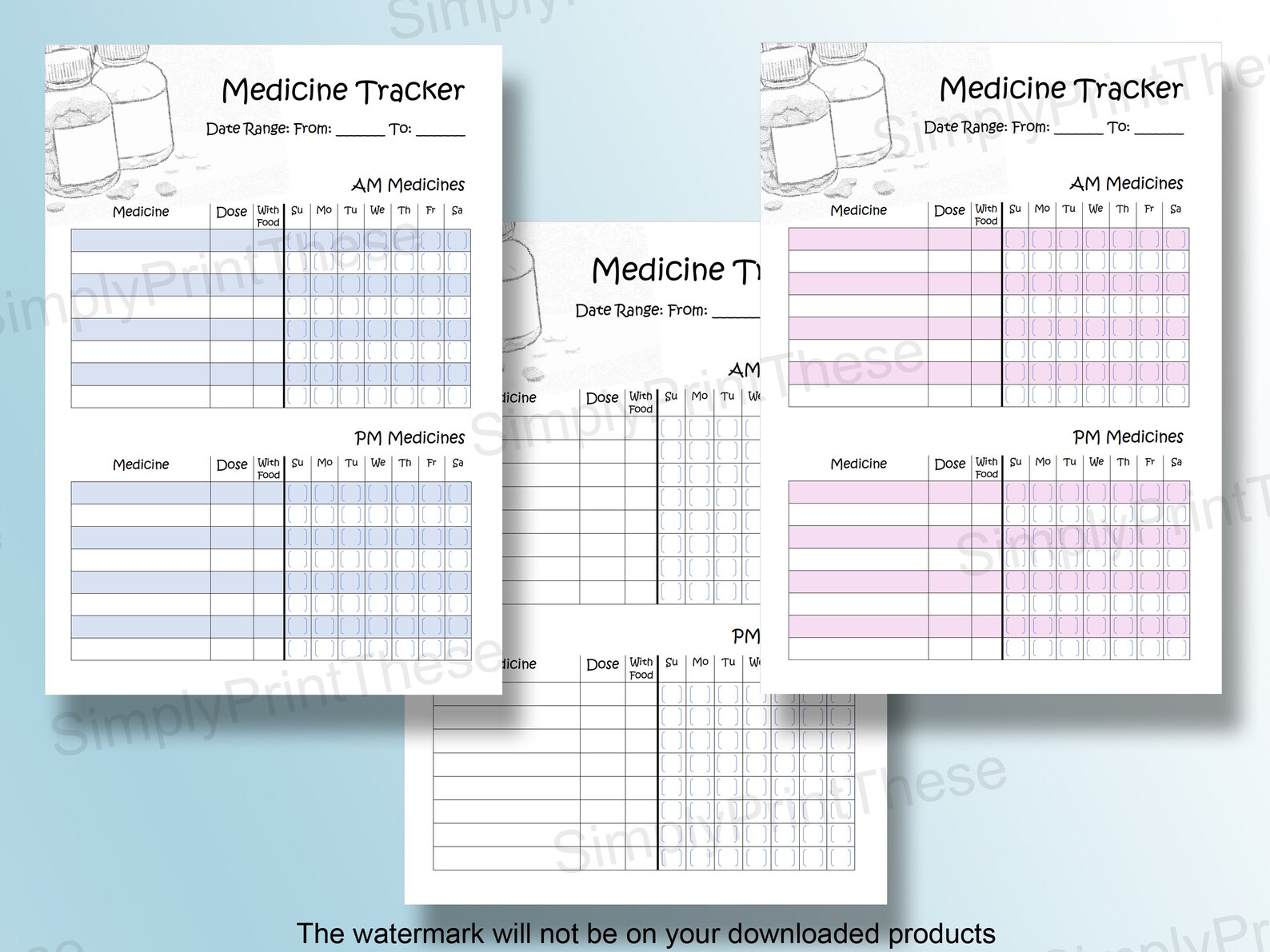 Never Forget to Take Your Medicine With These Printable Medicine ...