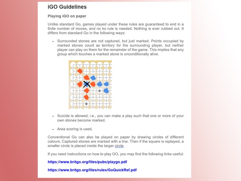 Printable Igo Sheets, based on the Popular Game of GO. Play GO ...