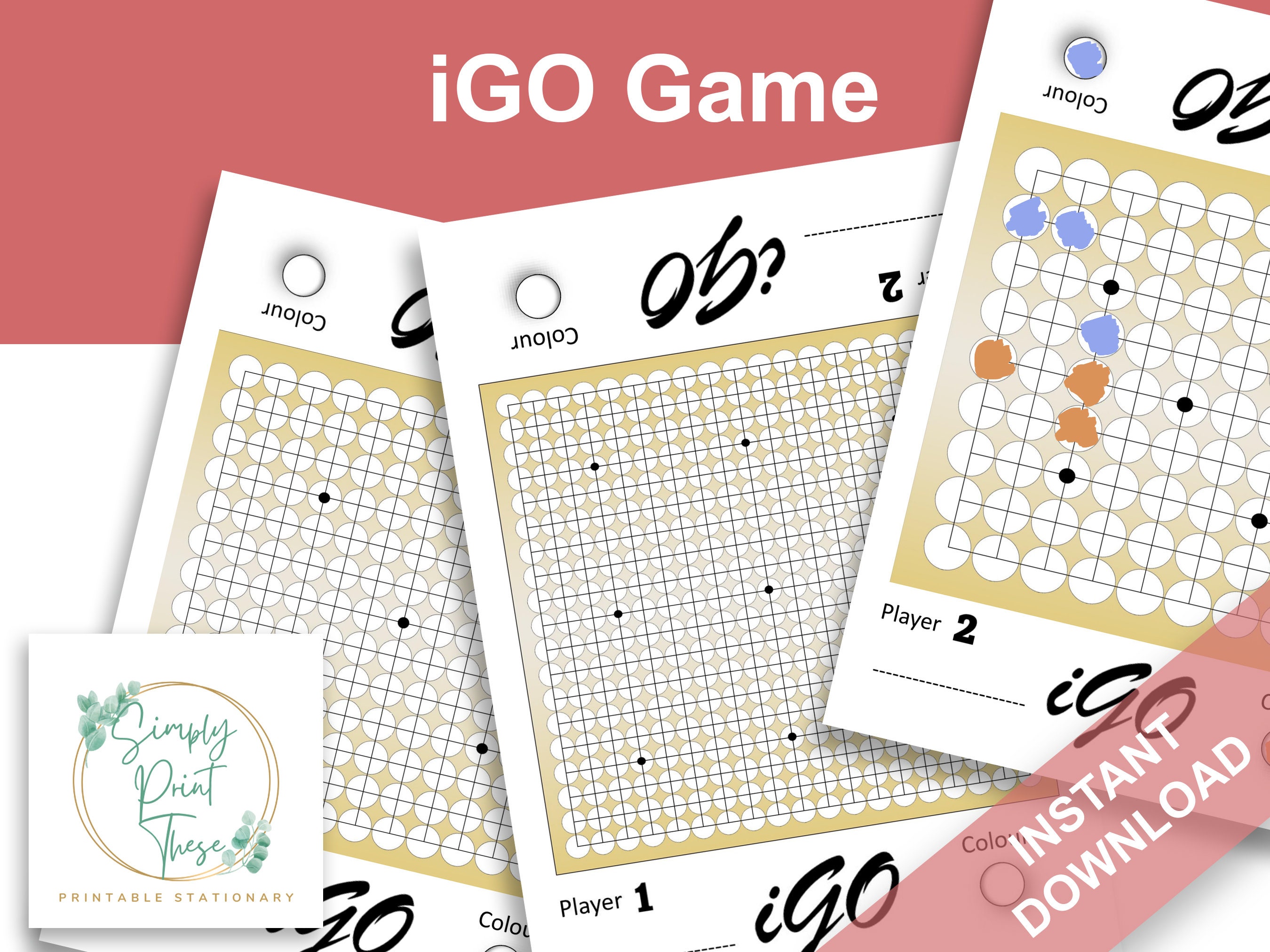 Printable Igo Sheets, based on the Popular Game of GO. Play GO ...