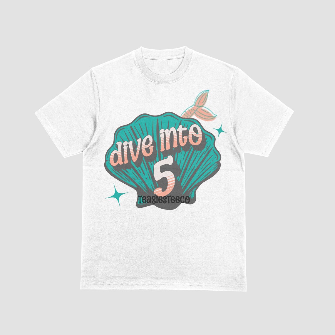 Dive Into Five Shirt, Svg, Png, Fifth Birthday, Mermaid - Etsy