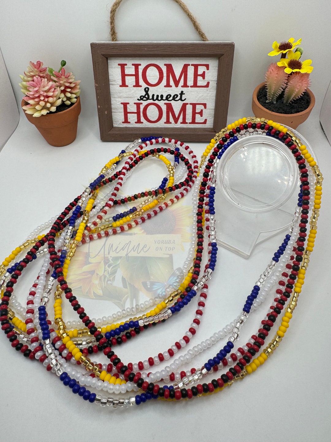 5 Santeria Necklaces Standard Necklaces Yemaya Oshun Eleggua