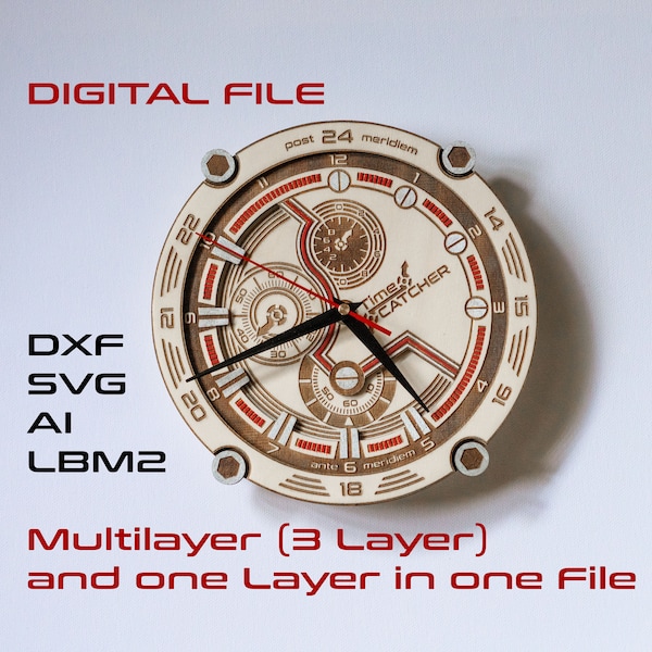 Laser Cut Clock - Etsy