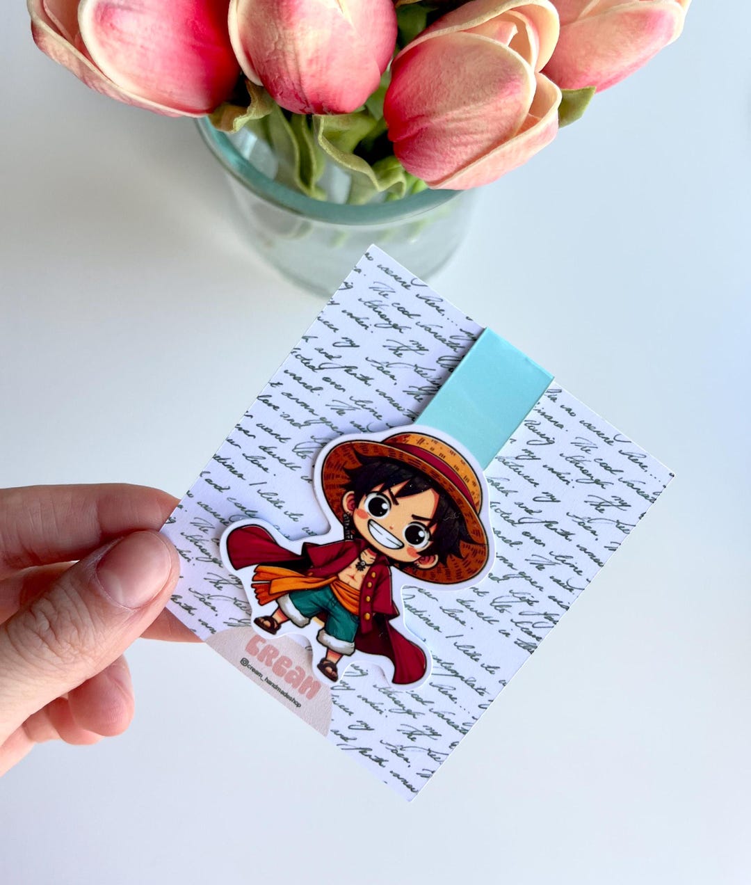 One Piece Luffy Magnetic Bookmark - Two Qualities (normal or Laminated ...