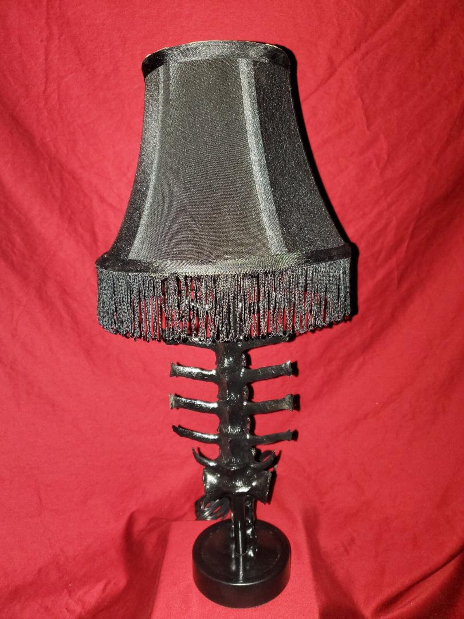 Boar Vertebrae Desk Lamp. 20 Handmade Desk Lamp Using Wild Boar ...