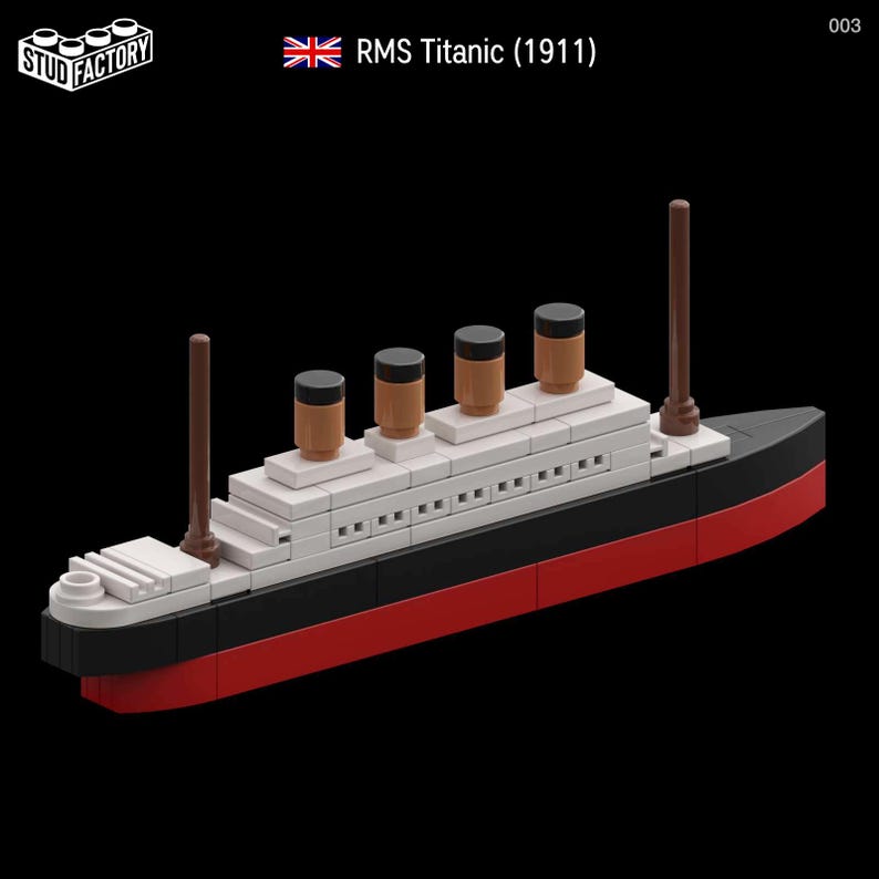 Mini RMS Titanic (1911) – Custom Lego Kit - Etsy