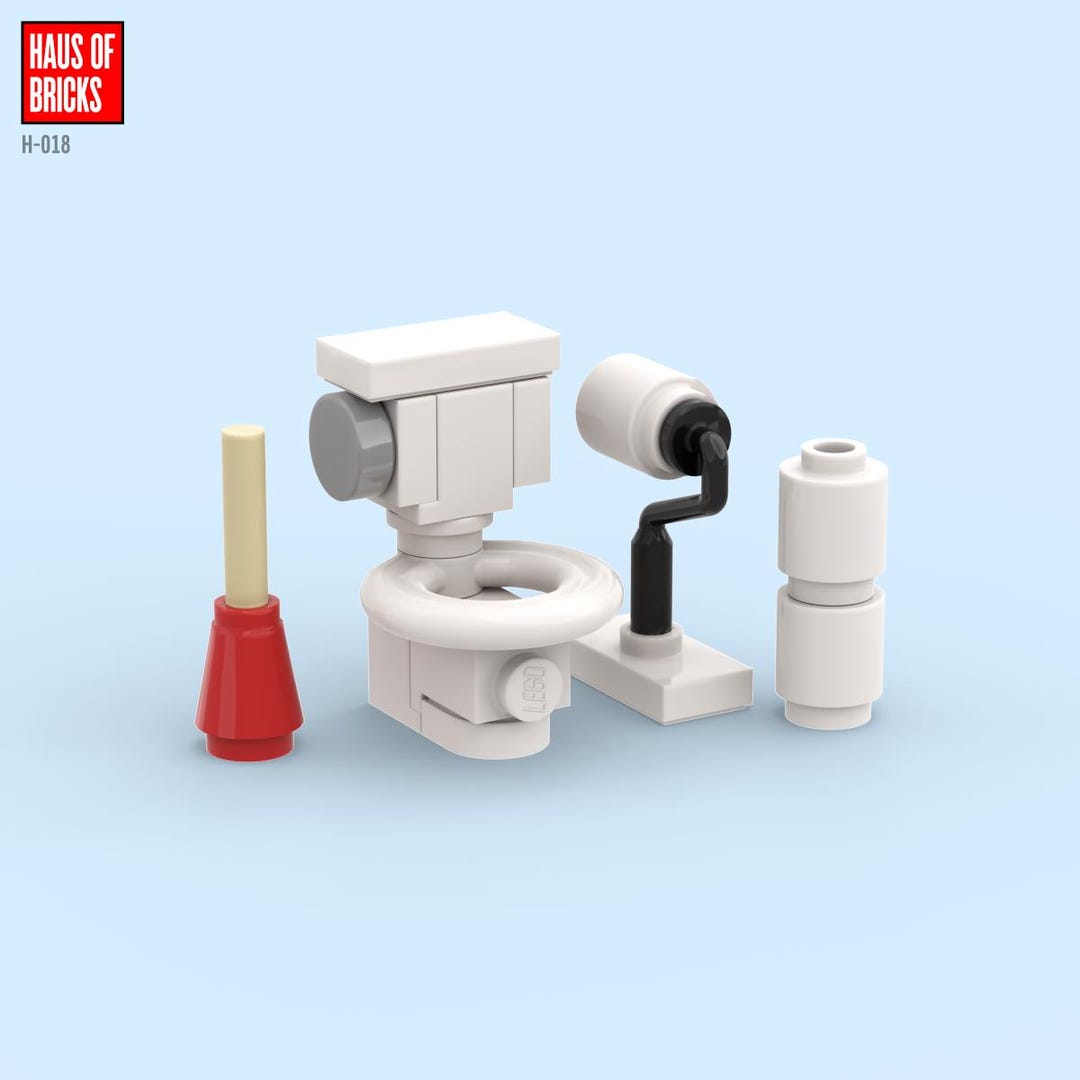 Toilet (mini-figure Scale) – Custom Lego Kit - Etsy