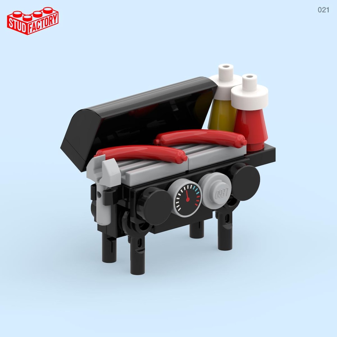 Barbecue Grill (mini-figure Scale) – Custom Lego Kit - Etsy