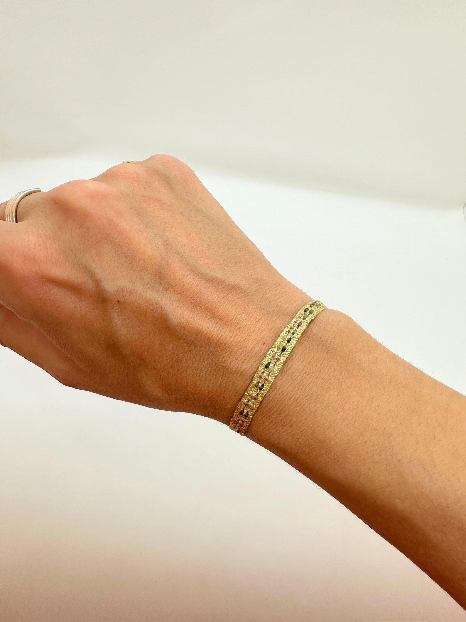 Handwoven Textile Jewelry,minimalist Tourmaline Handmade Bracelet ...