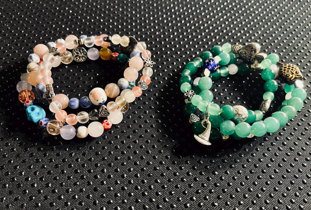Wicked Bead Buddies Trio: Select Three Bracelets in Pink or Green ...