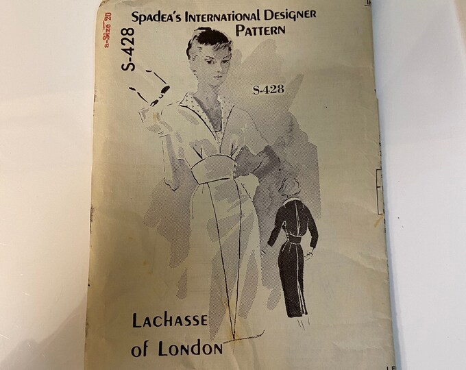 Vintage Spades’s International Designer Sewing Pattern. S-428. Size 20 ...